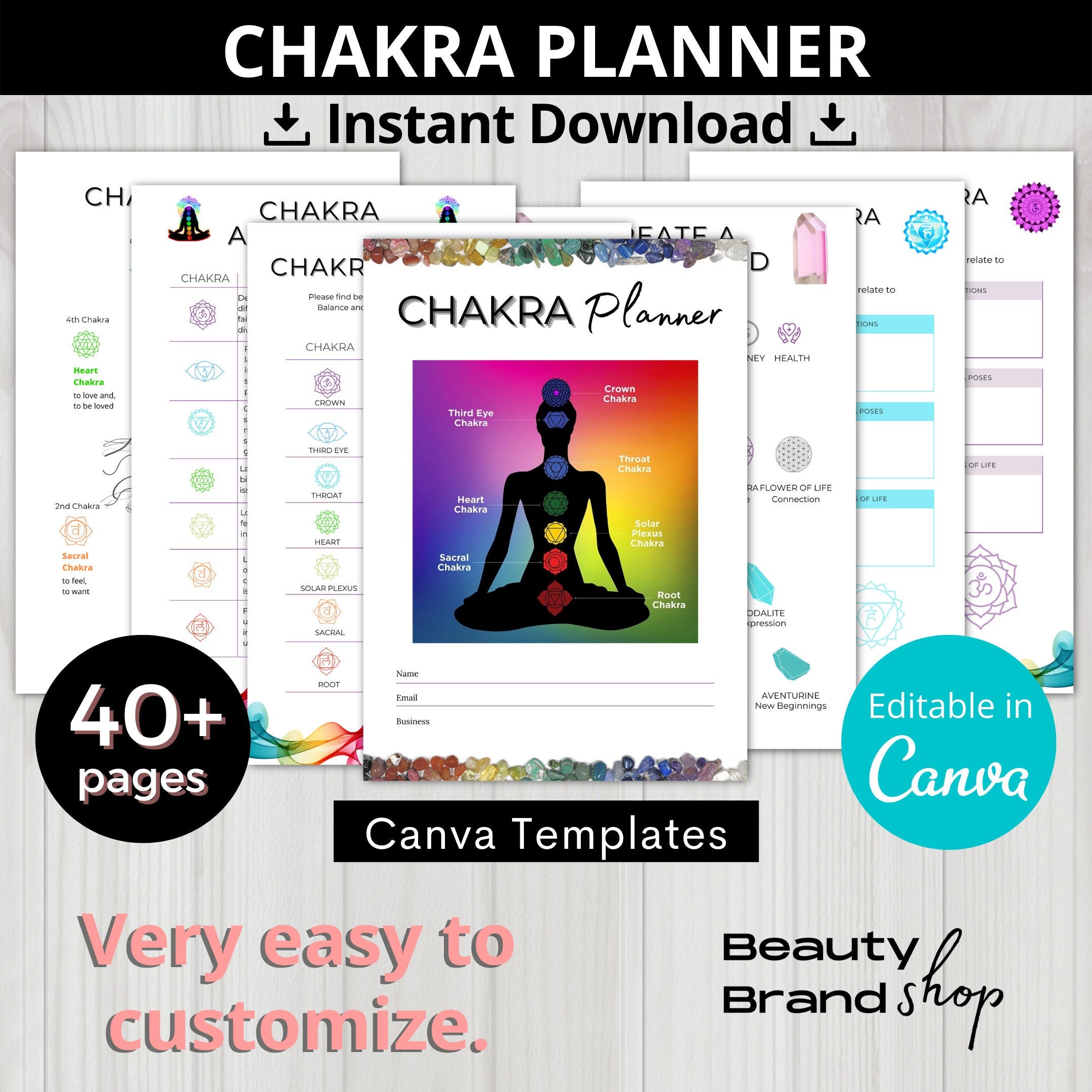 Chakra Journal Chakra Meditation Chakra Planner Chakra - Etsy