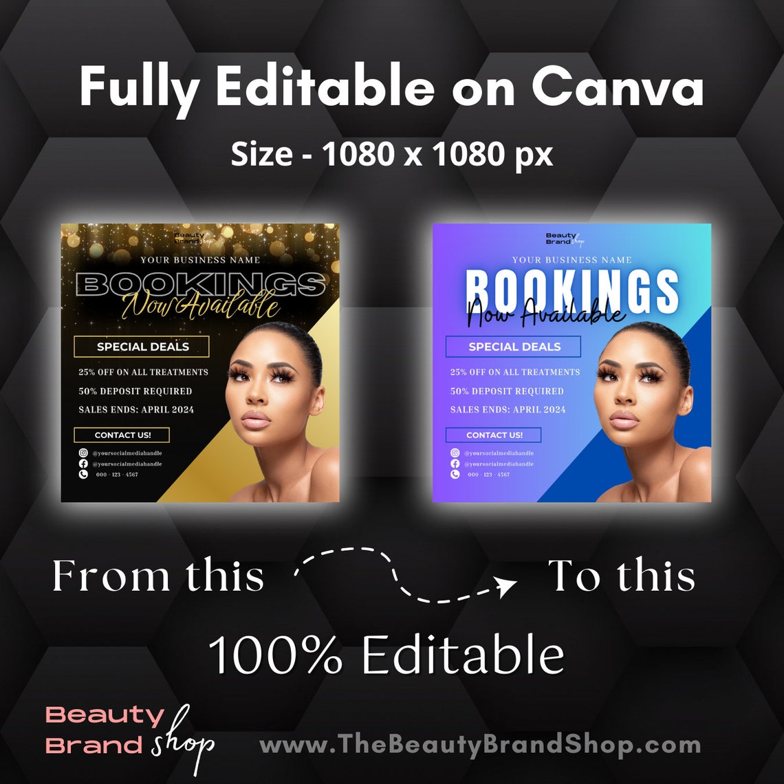 Editable Book Now Flyer, DIY Appointments Available Template, Premade ...