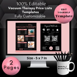 Vacuum Therapy Price List, BBL Vacuum Therapy Flyer Template, Vacuum ...