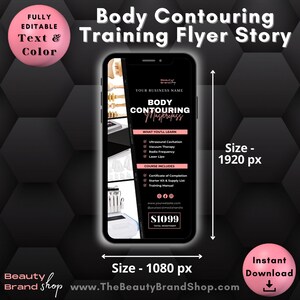 Body Contouring Training Flyer Story, DIY Flyer Design, Social Media ...