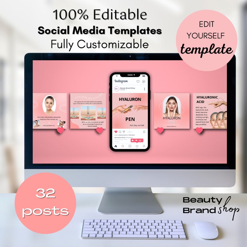 Hyaluron Pen Social Media Posts Hyaluron Pen Instagram Post - Etsy