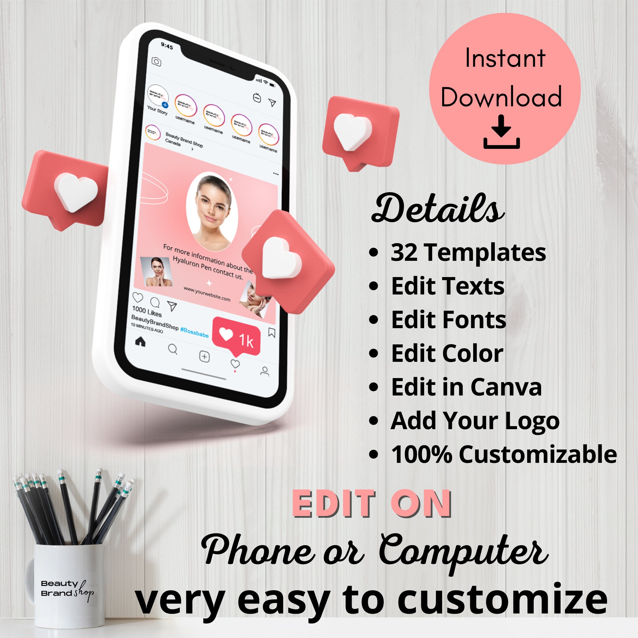 Hyaluron Pen Social Media Posts Hyaluron Pen Instagram Post - Etsy