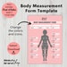 Body Contouring Body Measurement Form, Body Sculpting Consent Form ...