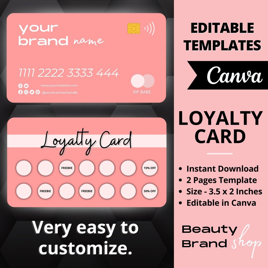 Logo Loyalty Cards for Small Businesses - Printed Loyalty Reward Cards ...