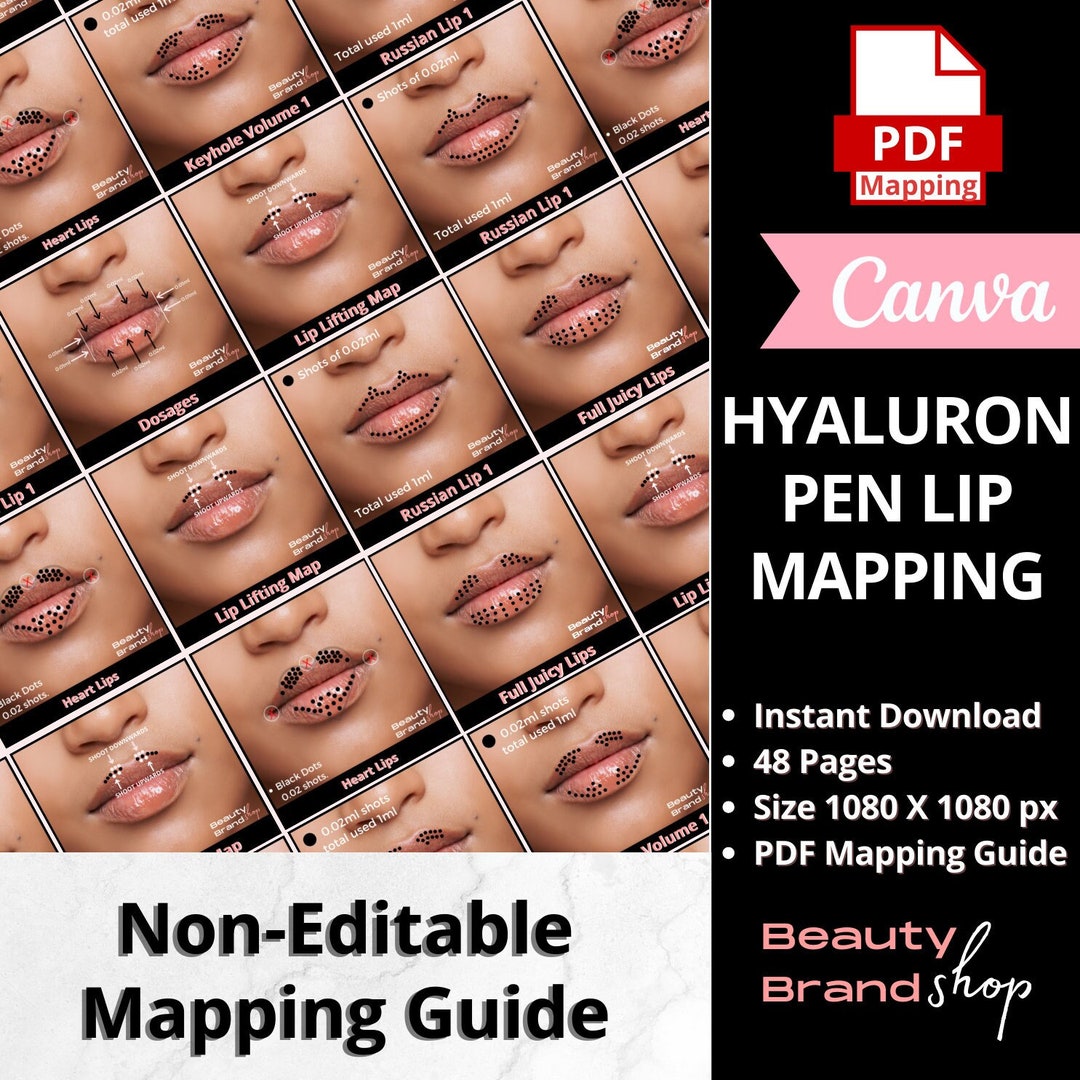 Lip Mapping, Hyaluron Pen Lip Mapping, Lip Map, Lip Blush Mapping, Lip Filler, PMU Lips ...