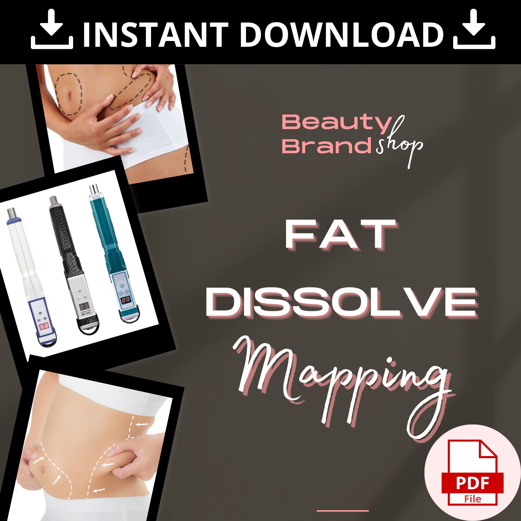 Fat Dissolve Mapping, Fat Dissolving Mapping, Fat Mapping, Hyaluron Pen Mapping, Fat Dissolving ...