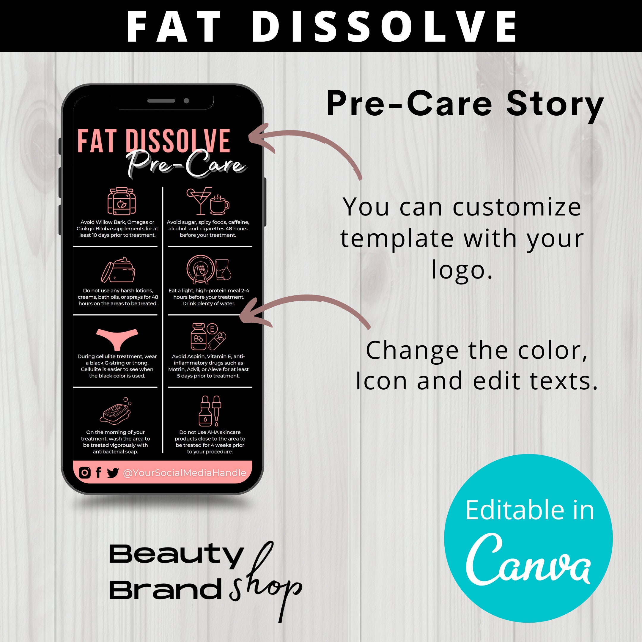 Fat Dissolving Precare and Aftercare Story, Fat Dissolver Care, Pre ...