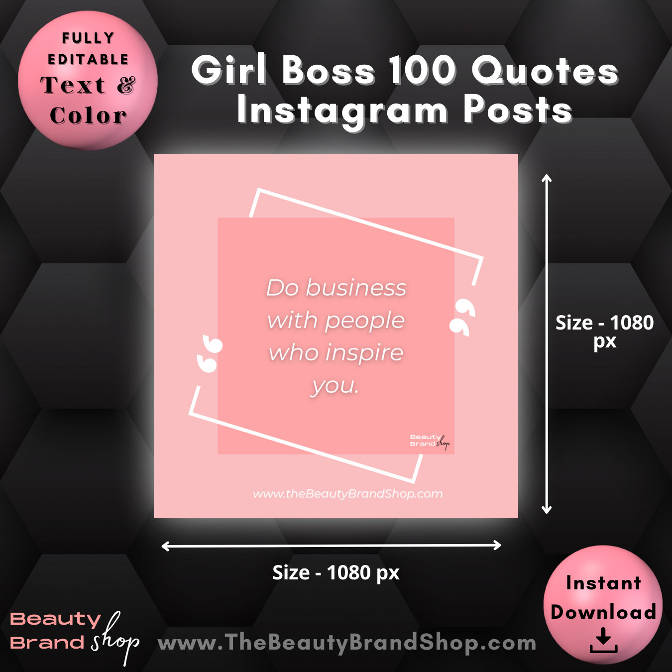 Boss Babe Quotes, Lady Boss Instagram Posts, Instagram Post Quotes Pink ...