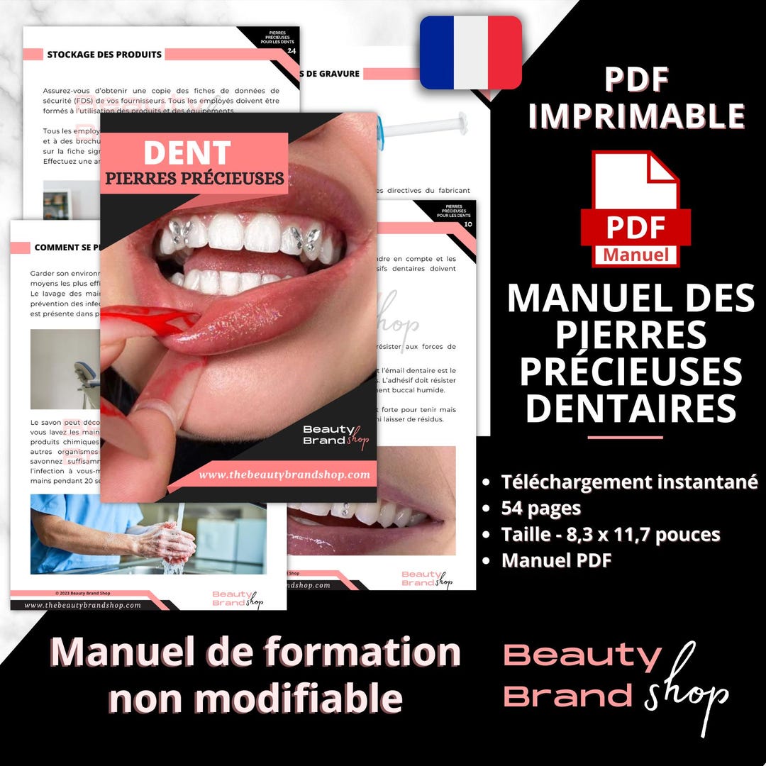 Manuel Des Pierres Precieuses Dentaires, Tooth Gems Manual, Tooth Gems ...
