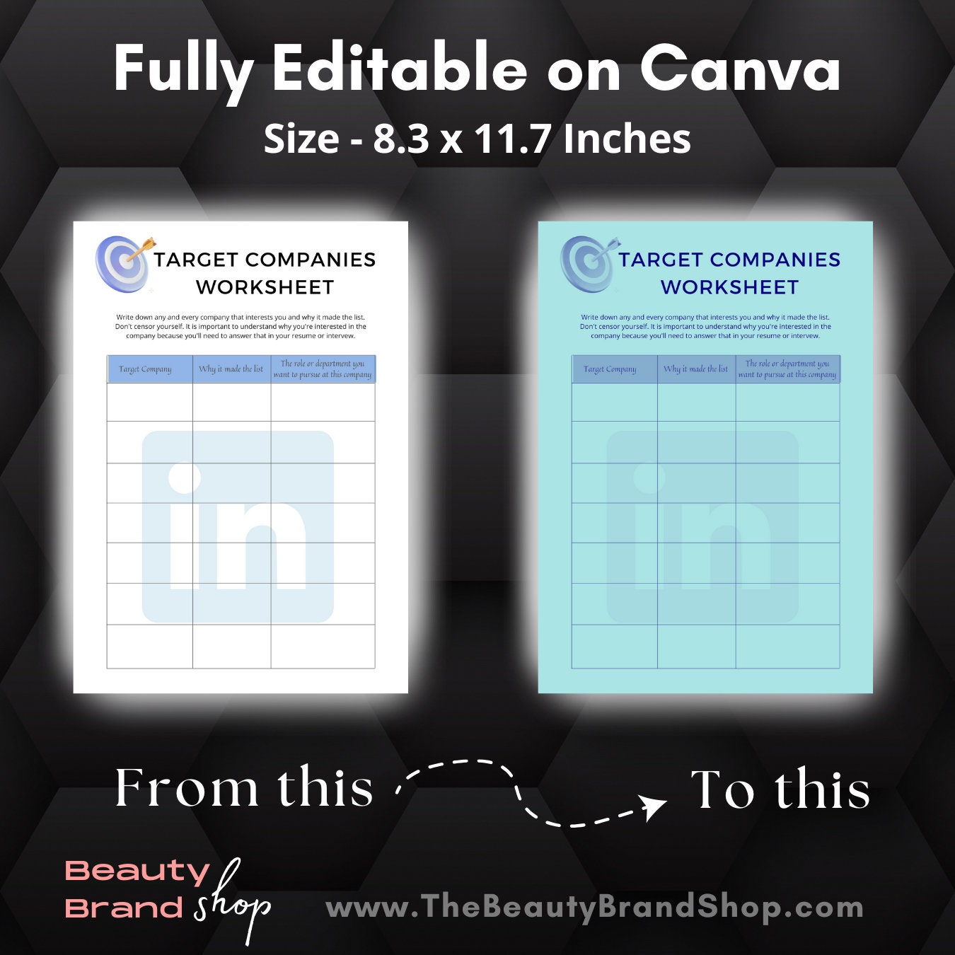 Linkedin Planner, Linkedin Content Planner, Social Media Planner ...