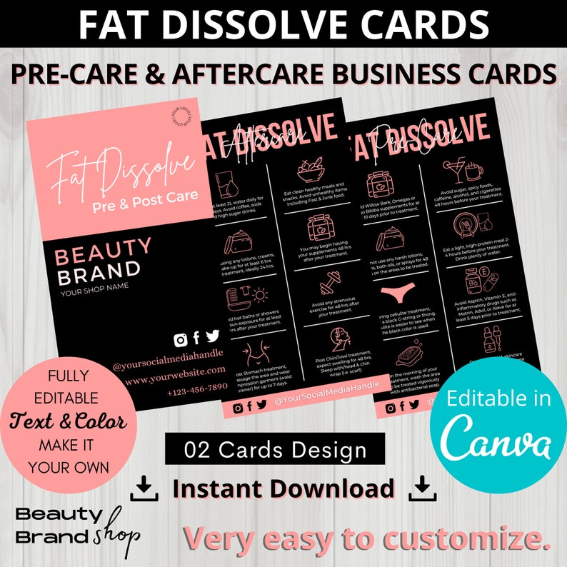 Fat Dissolve Bundle Templates, Fat Dissolving Manual, Fat Dissolve ...