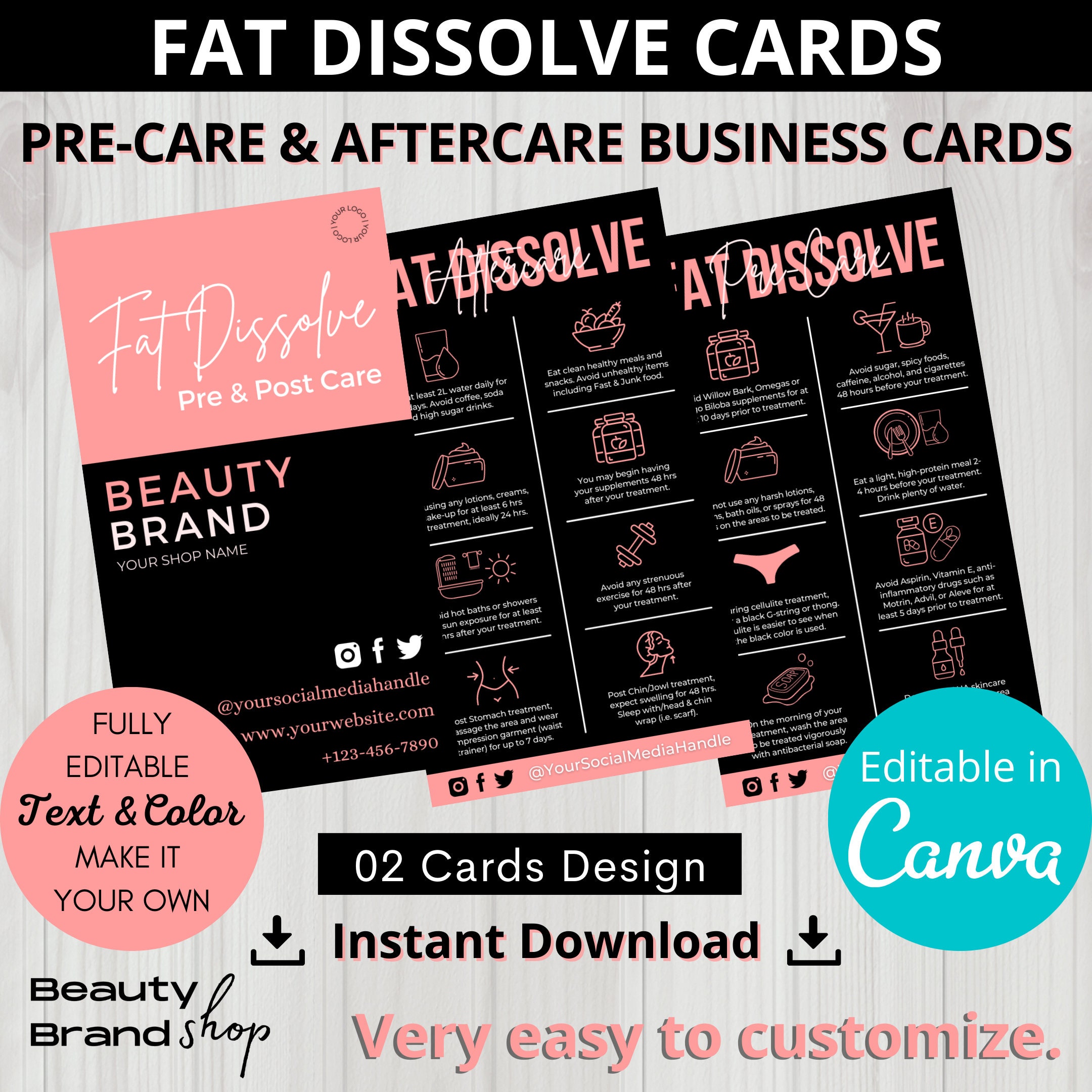 Fat Dissolve Bundle Templates, Fat Dissolving Manual, Fat Dissolve ...