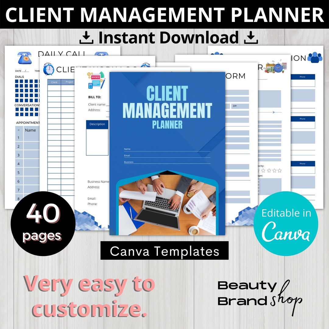 Client Management Planner, Client Management Content Planner, Client ...