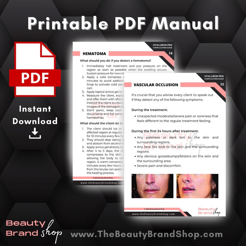 Hyaluron Pen Complications Guide, Hyaluron Pen Manual, Hyaluronic Acid ...
