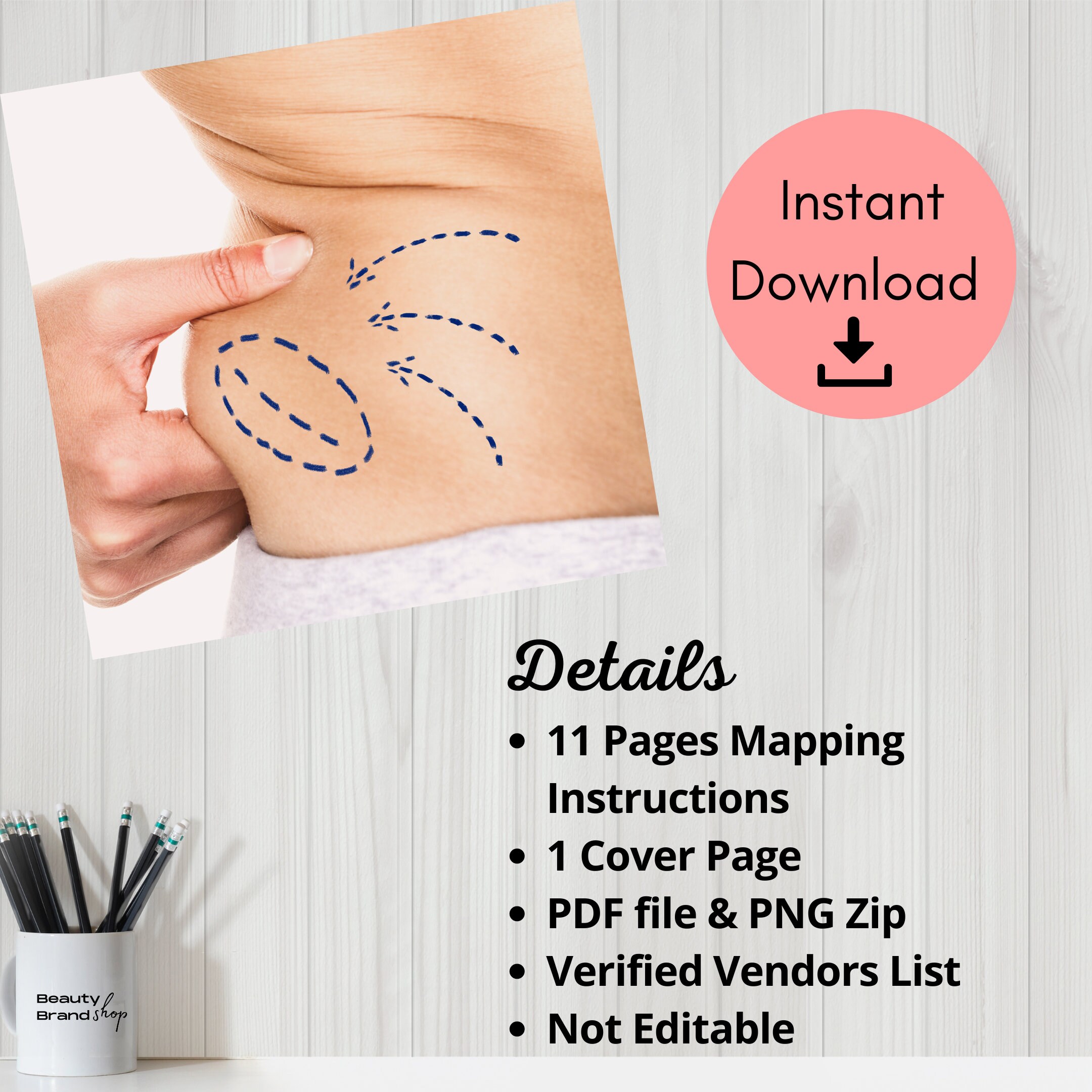 Fat Dissolve Mapping Guide, Fat Dissolving Manual, Fat Mapping, Fat ...