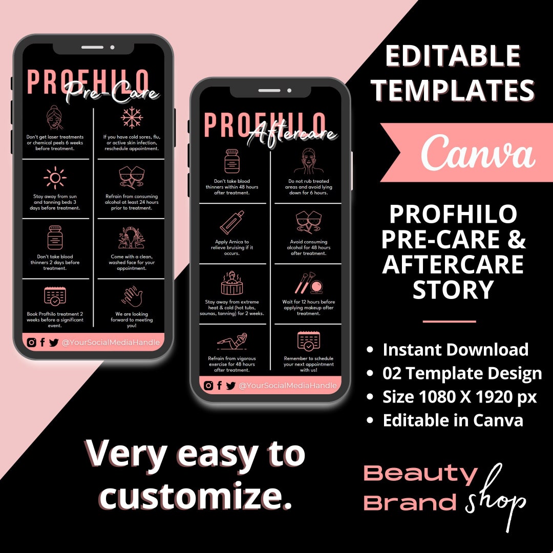 Profhilo Precare and Aftercare Instagram Story, Injectable Aftercare ...