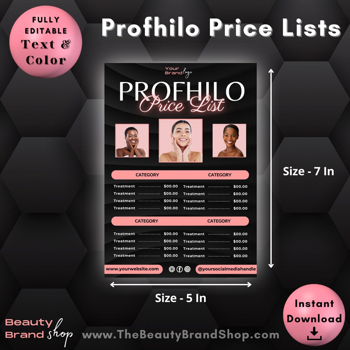 Profhilo Price Lists, Beauty Service Price List, Small Business Price ...