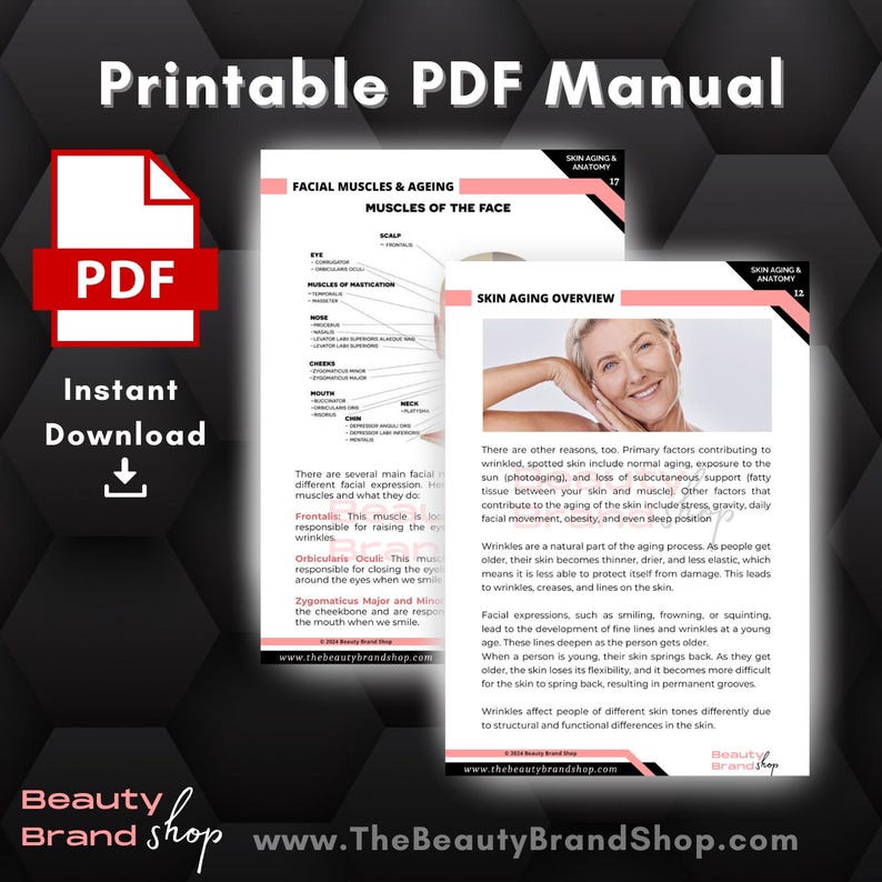 Skin Aging & Anatomy Manual, Skin Anatomy and Aging Manual Training ...