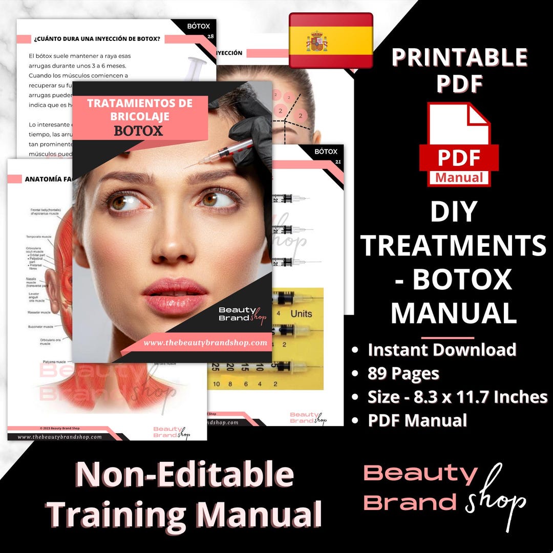 DIY Treatment- Botox Manual (SPANISH), Treatment Botox Manual, Cosmetic ...