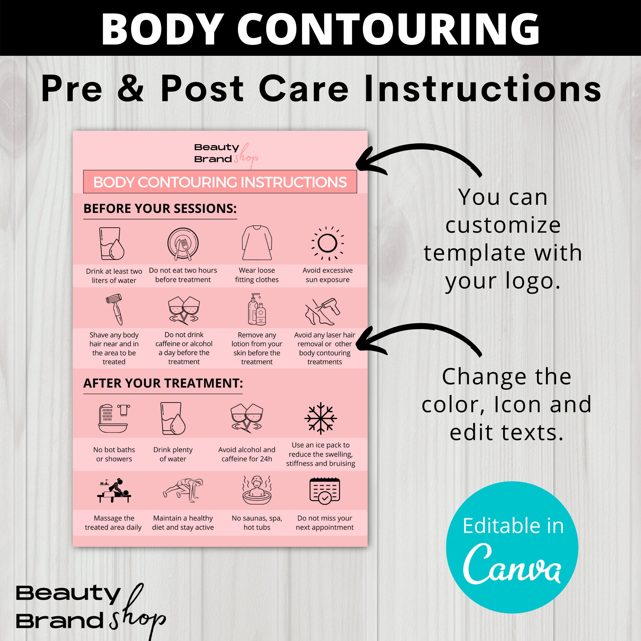 Body Contouring Pre Care and Post Care Instructions, Body Contouring ...