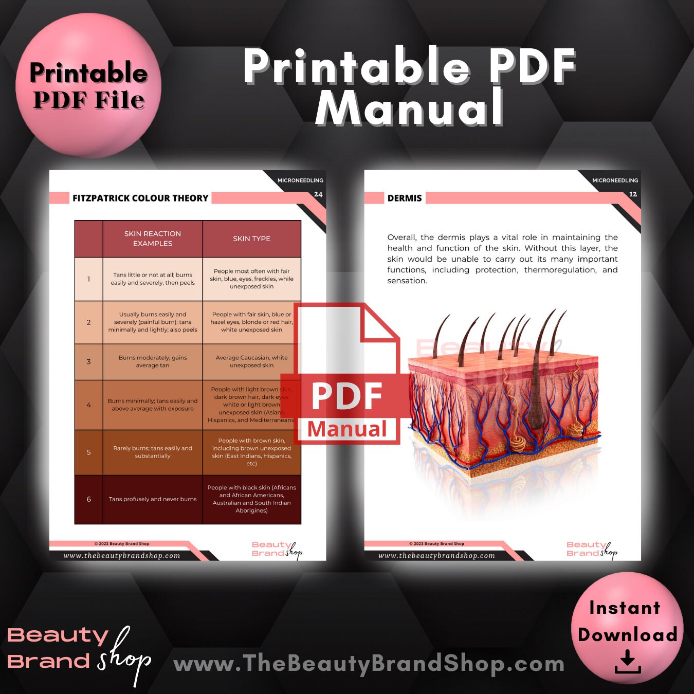 Microneedling PDF Printable Course Training Manual, Beauty Maunal, Skin ...
