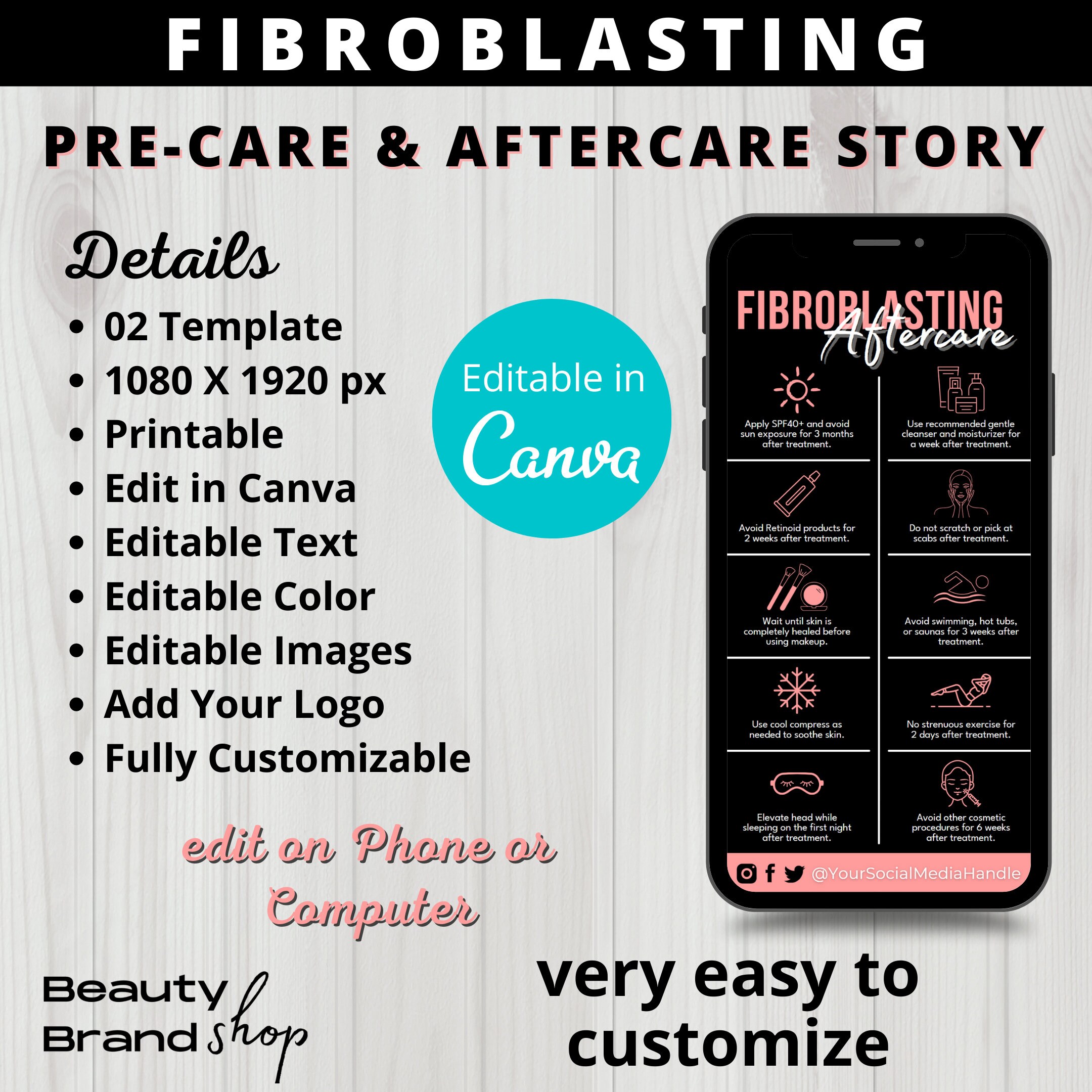 Fibroblasting Precare and Aftercare Story Templates, Fibroblasts ...