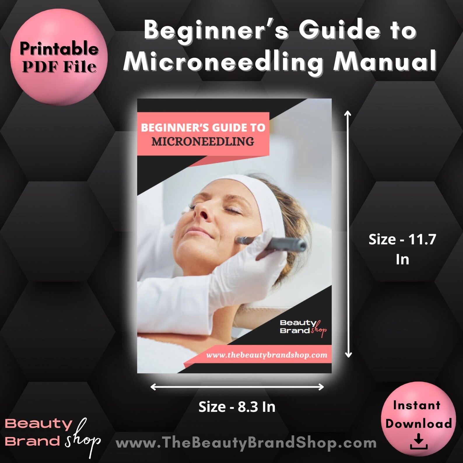 Beginner's Guide to Microneedling Manual, Microneedling PDF Printable ...