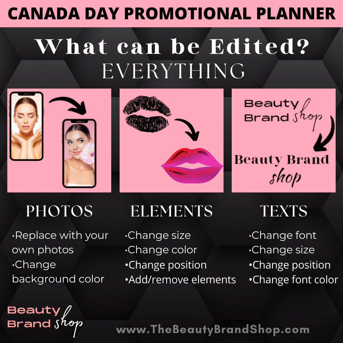 Canada Day Holiday Promotional Planner, Canada Day Content Planner ...