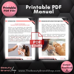 Botox Depth and Placement Guide, DIY Botox, Cosmetic Aesthetic Training, Botulinum Toxins, Non ...