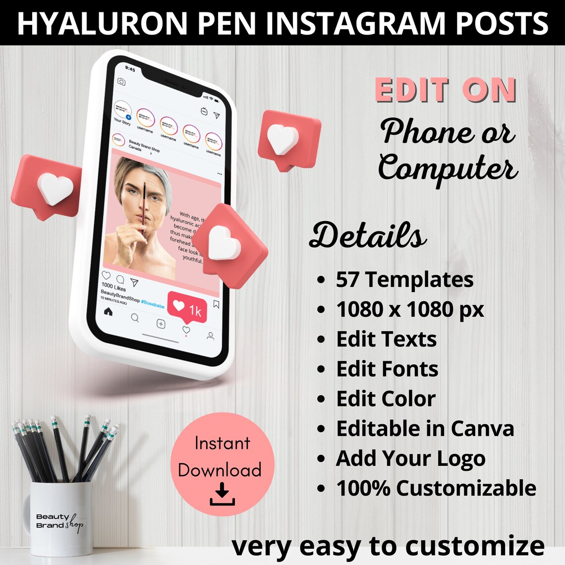 Hyaluron Pen Social Media Post & Story, Hyaluron Pen Instagram Posts ...