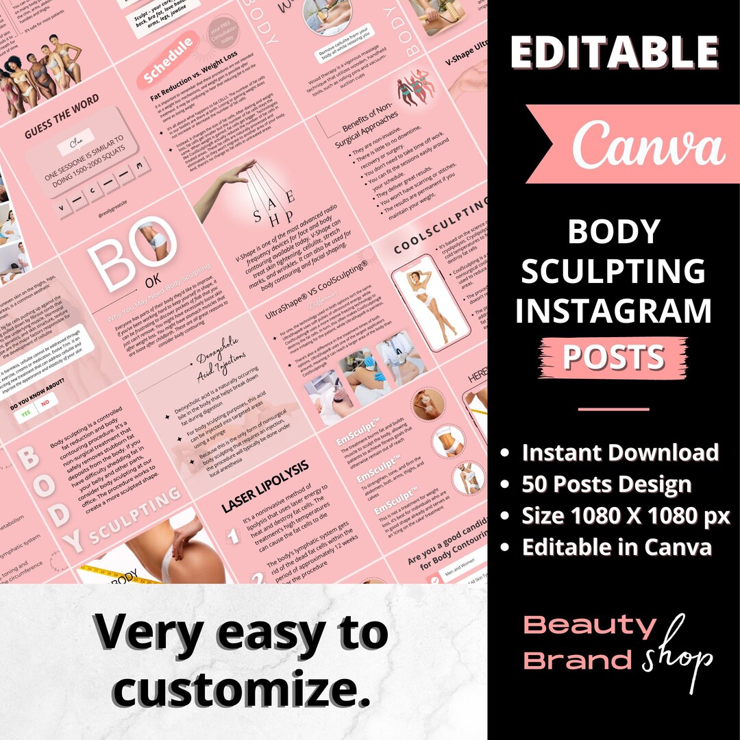 Body Contouring Instagram Post, Body Sculpting Social Media Posts ...