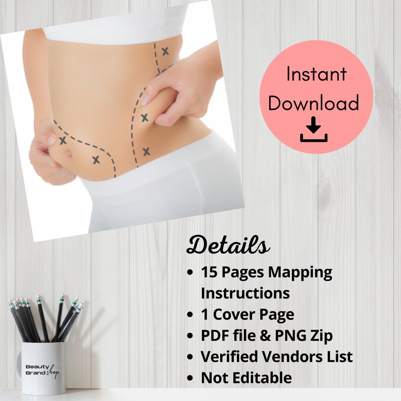 Fat Dissolve Mapping, Fat Dissolving Mapping, Fat Mapping, Hyaluron Pen ...