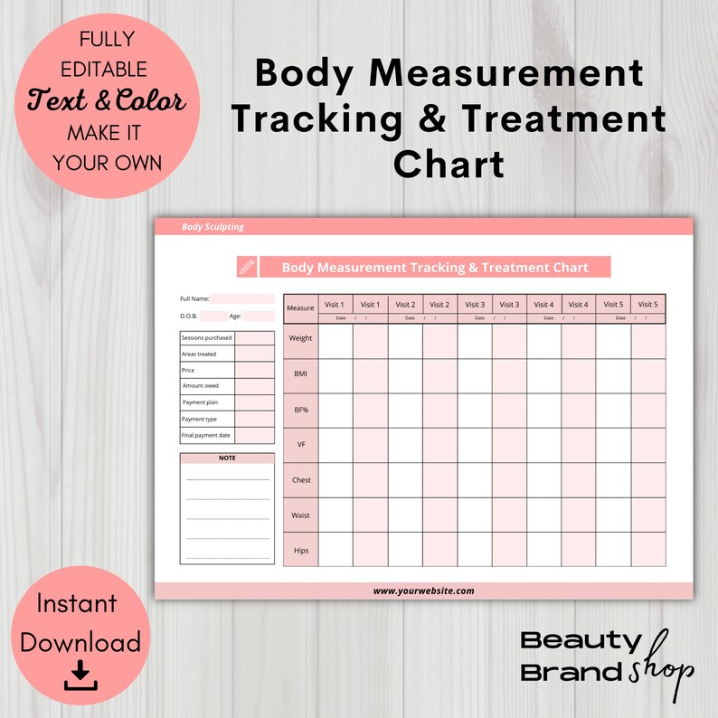 Body Sculpting Forms, Editable Body Contouring Consent Form, Fat ...