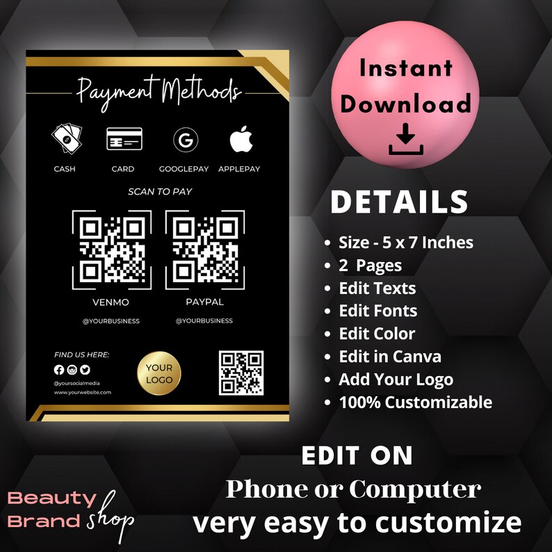 Facials Price List, Facial Luxury Pricelist, Beauty Salon Flyer ...