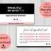 Editable Beauty Business Appointment Card Next Appointment - Etsy Canada