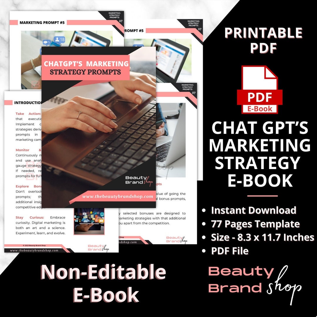 Chat Gpt's Marketing Strategy E-book, Marketing Plans, Business Growth ...