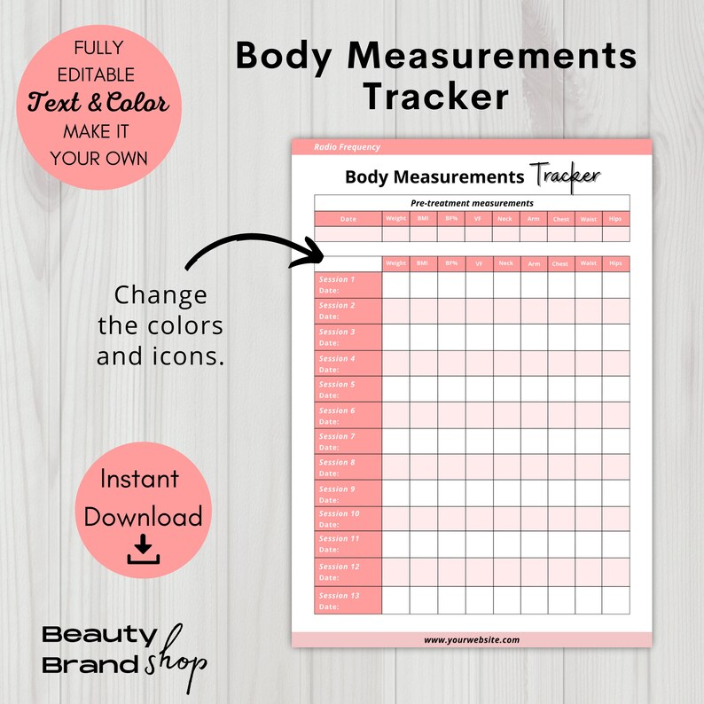 Editable Radio Frequency Forms Template RF Skin Tightening - Etsy