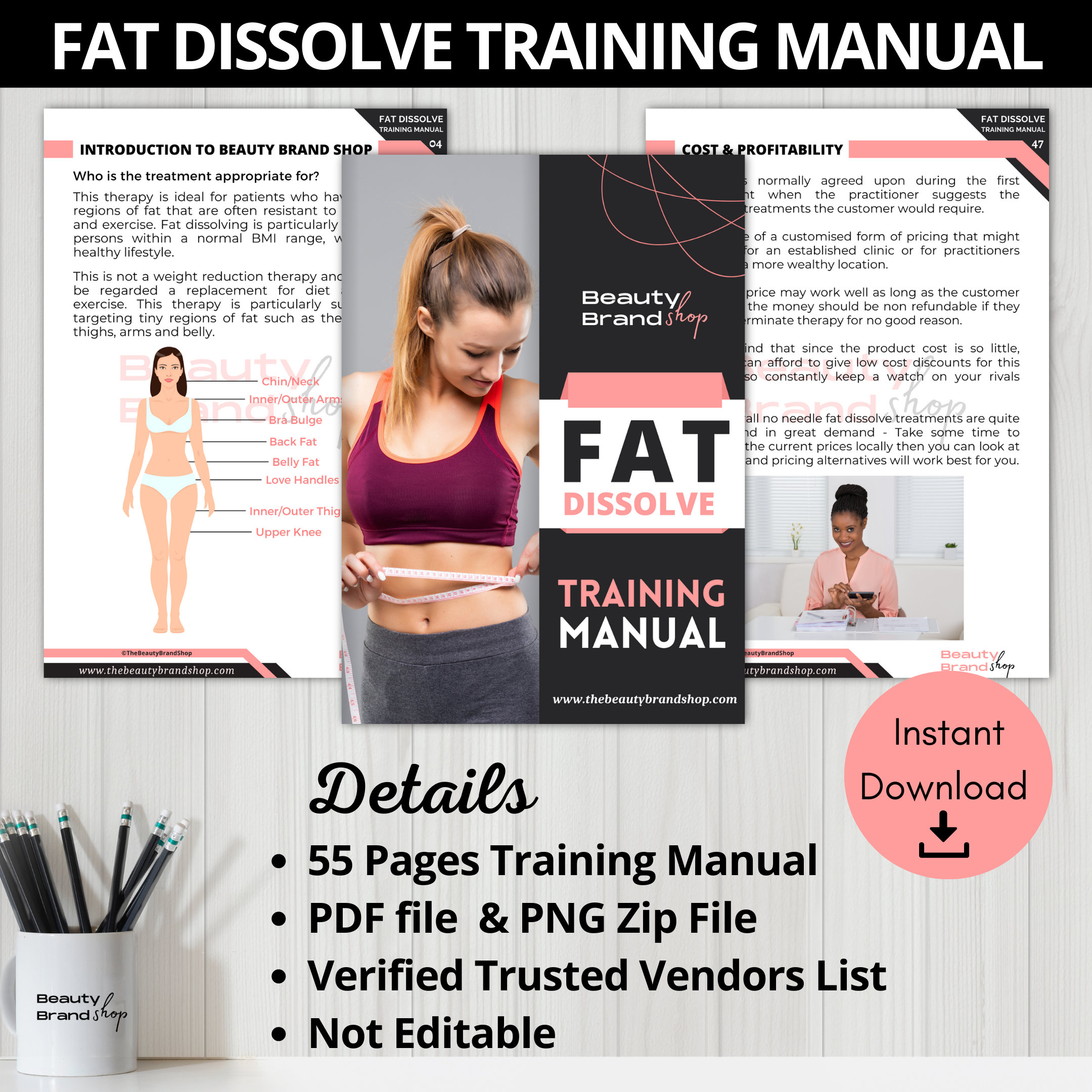 Fat Dissolve Bundle Templates, Fat Dissolving Manual, Fat Dissolve ...