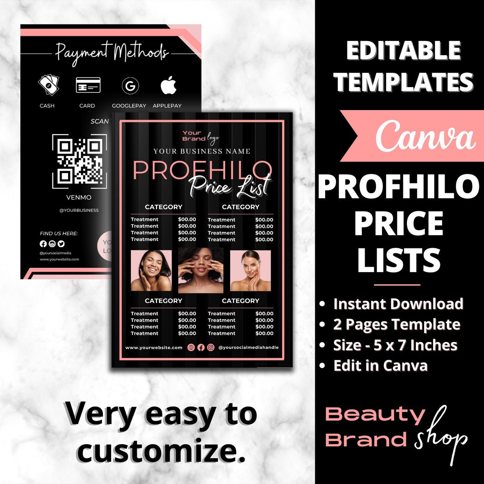 Profhilo Price Lists, Beauty Service Price List, Small Business Price ...