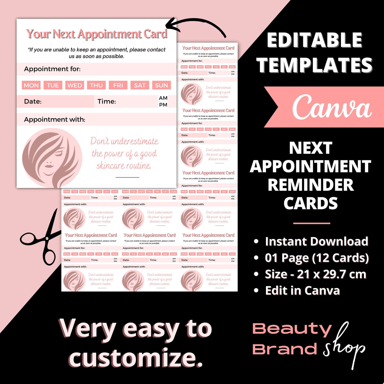 Editable Next Appointment Cards Printable Appointment - Etsy