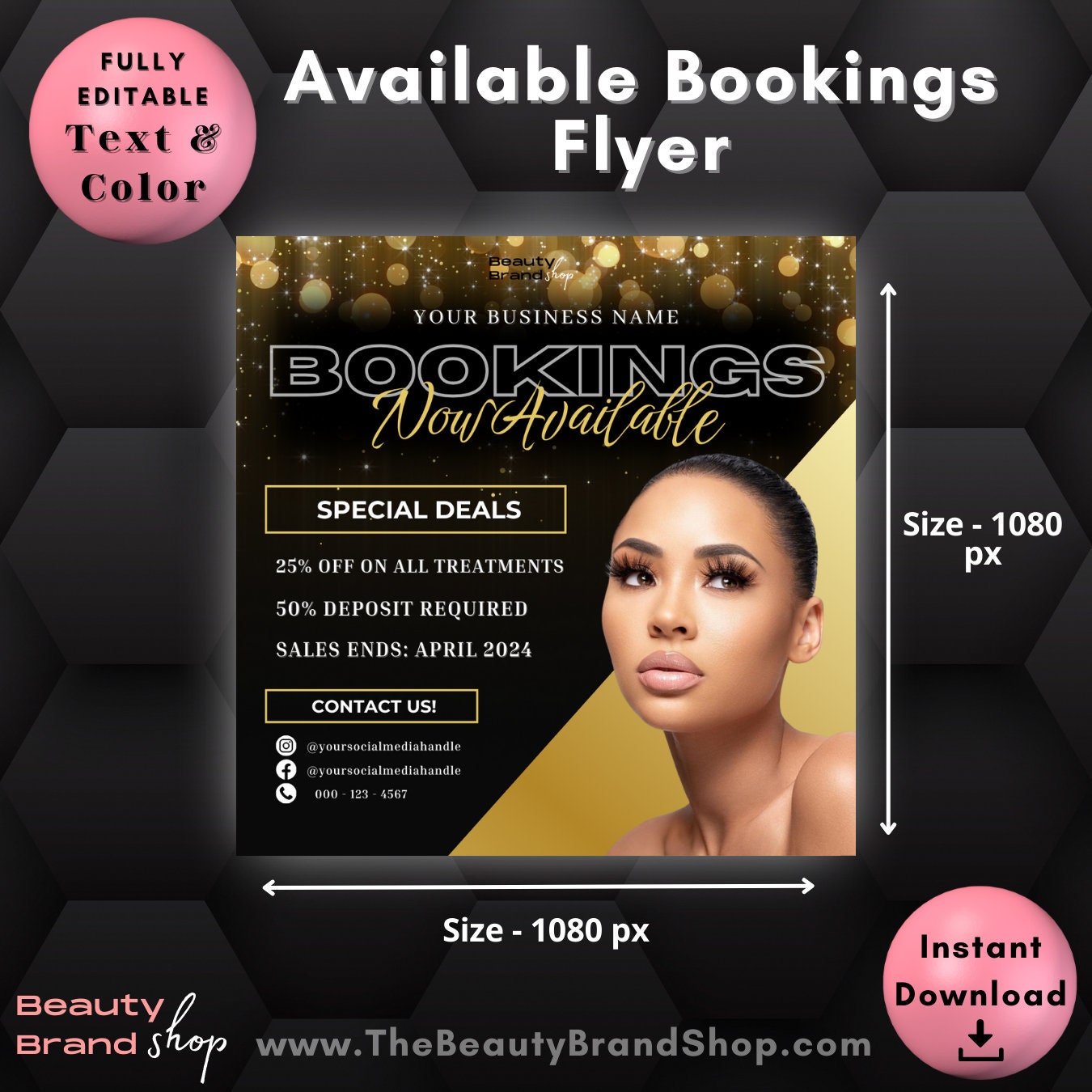 Editable Book Now Flyer, DIY Appointments Available Template, Premade ...