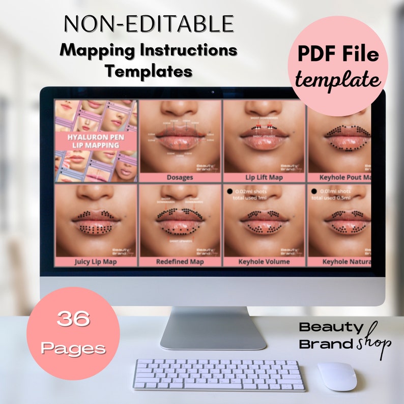 Hyaluron Pen Lip Mapping Lip Map Lip Mapping Techniques - Etsy New Zealand