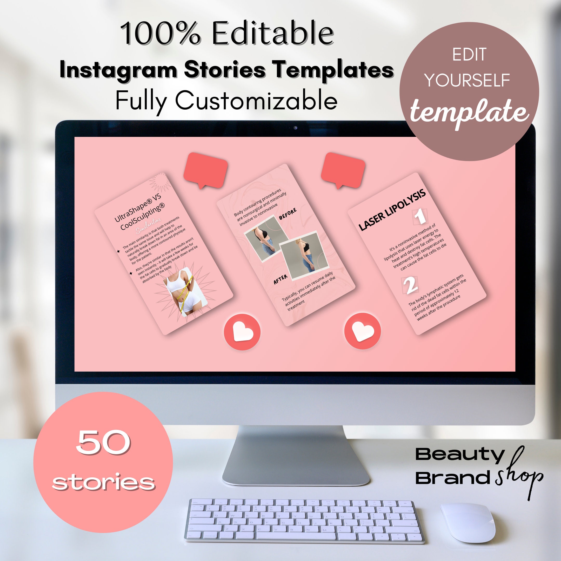 Body Sculpting Instagram Story Body Contouring Templates - Etsy
