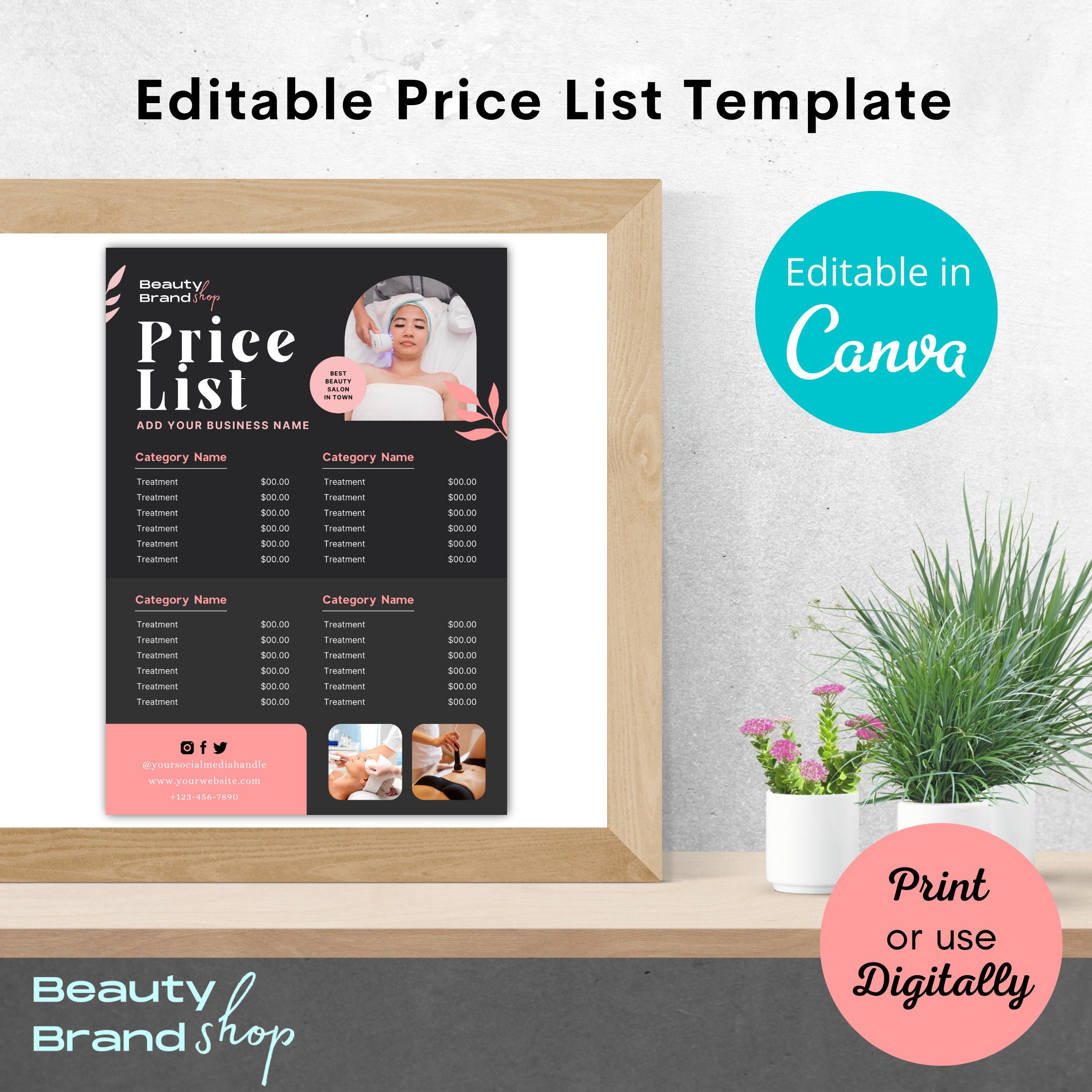 Body Contouring Pricelist, Price List Template, Fat Cavitation, Facial ...