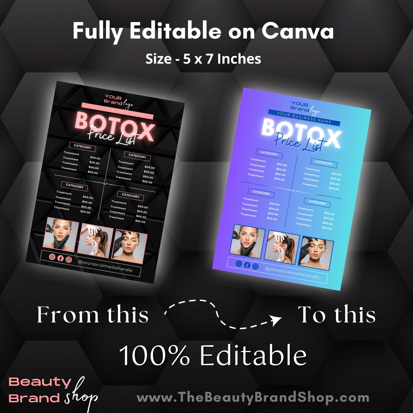 Botox Price List, Digital Botulinum Toxin and Dermal Fillers Pricelist ...