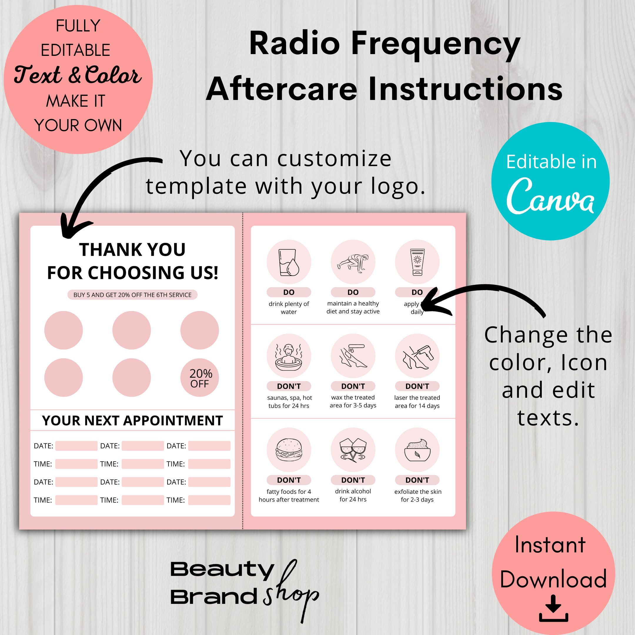 Radio Frequency Aftercare Instructions, Body Contouring, RF Skin ...