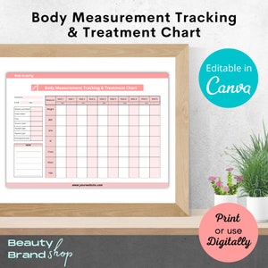 Editable Treatment Chart, Body Sculpting Forms, Body Contouring Consent ...