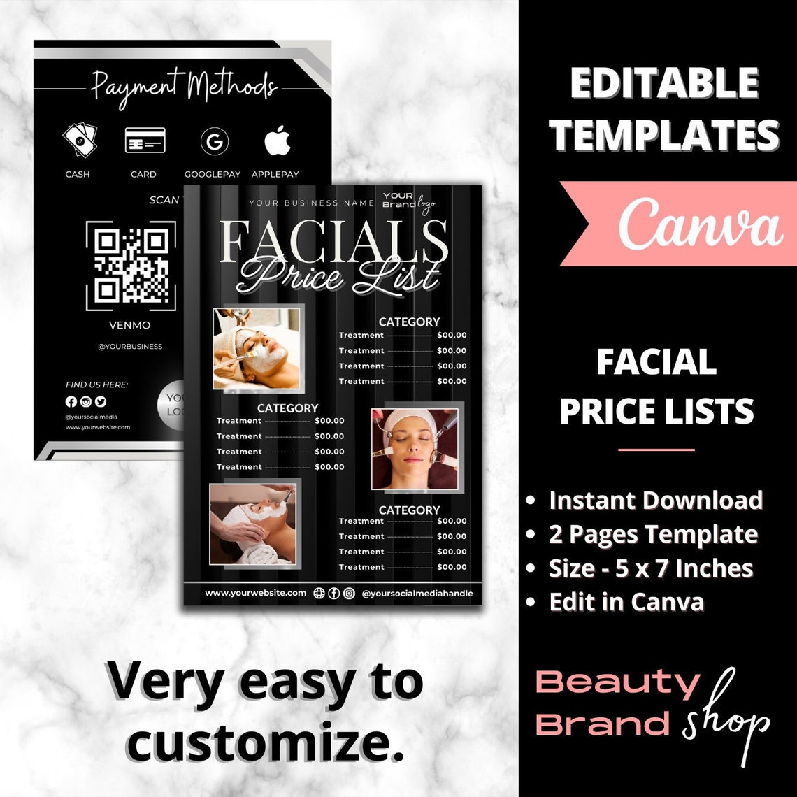 Facials Price Lists, Silver Luxury Facial Price List, Beauty Salon ...