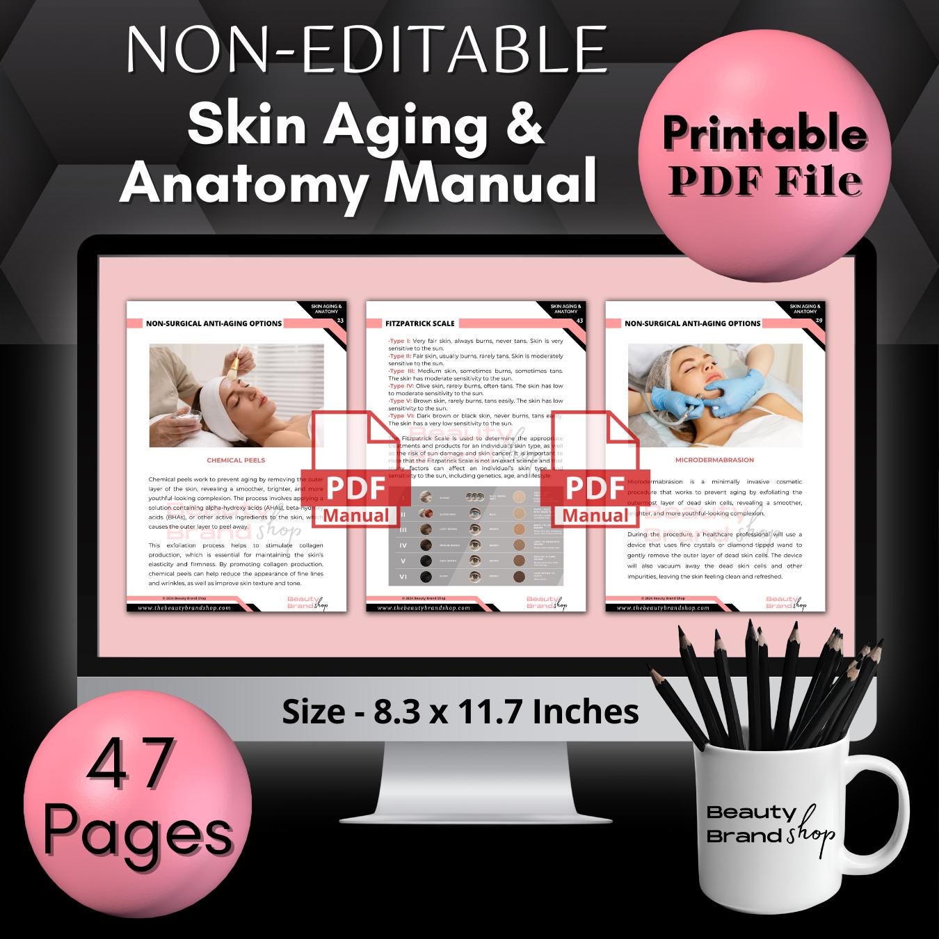 Skin Aging & Anatomy Manual, Skin Anatomy and Aging Manual Training ...