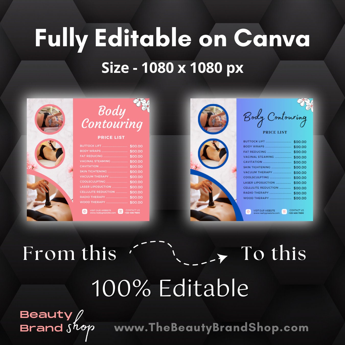 Body Contouring Pricelist, Body Sculpting, Facial Skin Tightening ...